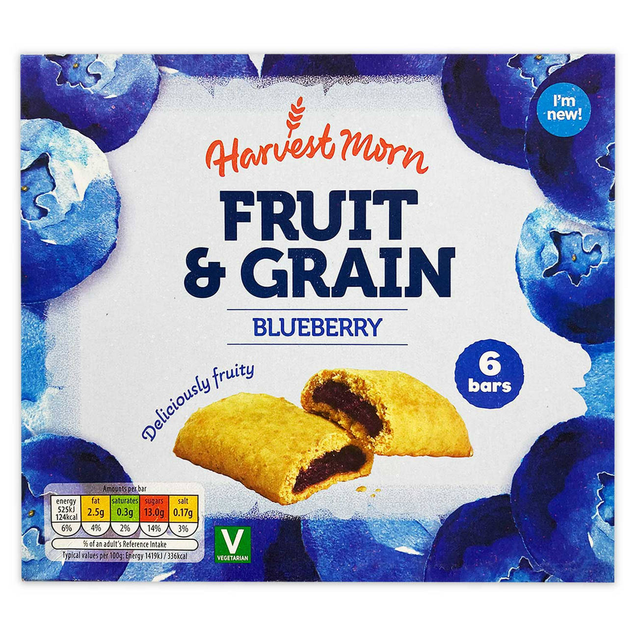Blueberry Fruit & Grain Bars 6 Pack | ALDI UK