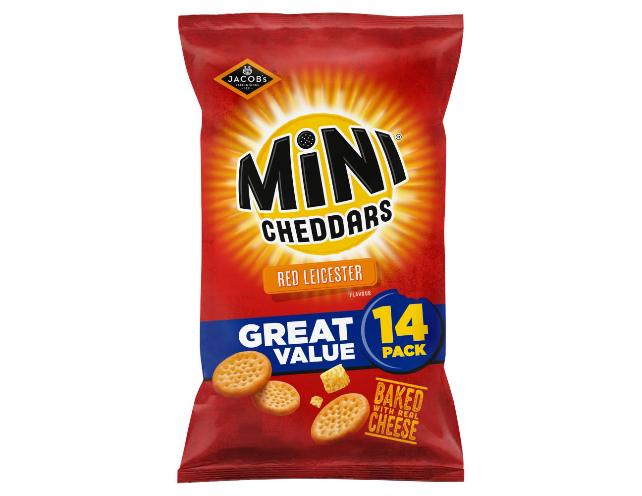 Mini Cheddars Red Leicester Flavour 14 Pack | ALDI UK