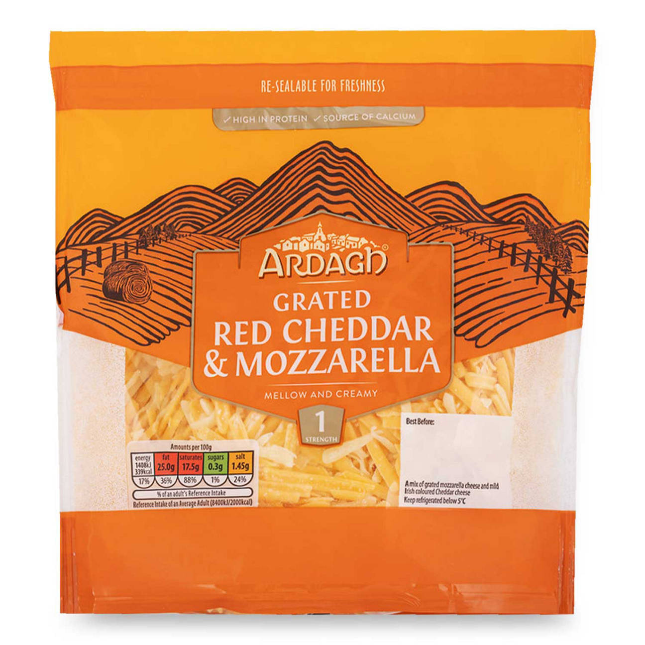 Grated Red Cheddar & Mozzarella Cheese | ALDI IE