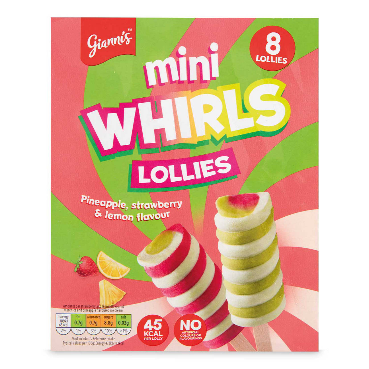 Mini Whirls Lollies 8 Pack | ALDI IE
