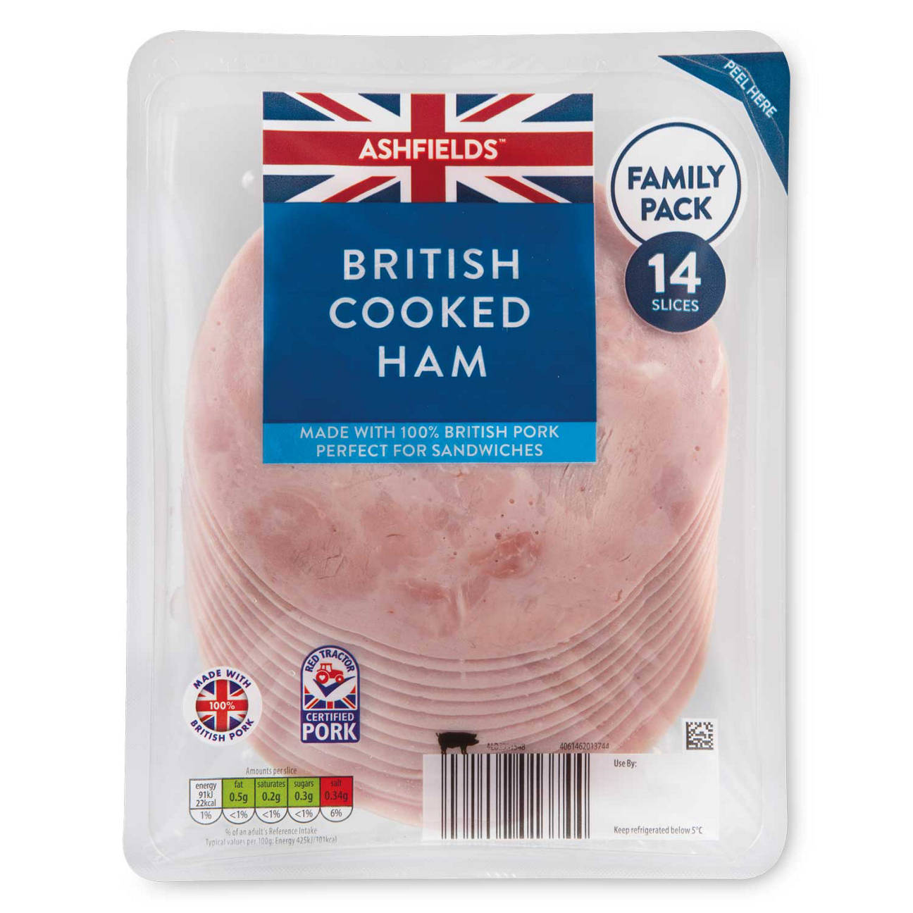 British Cooked Lean Ham 14 Slices | ALDI UK