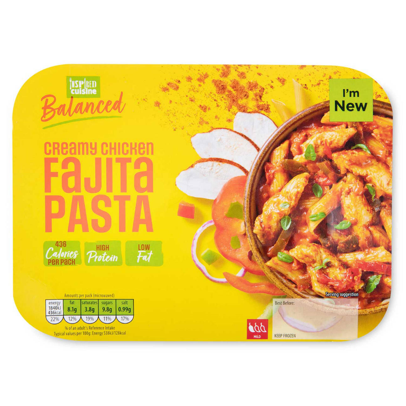 Balanced Box Creamy Chicken Fajita Pasta | ALDI UK