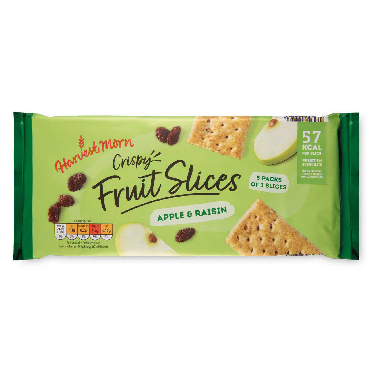 Apple & Raisin Crispy Fruit Slices 5x3 Pack | ALDI IE