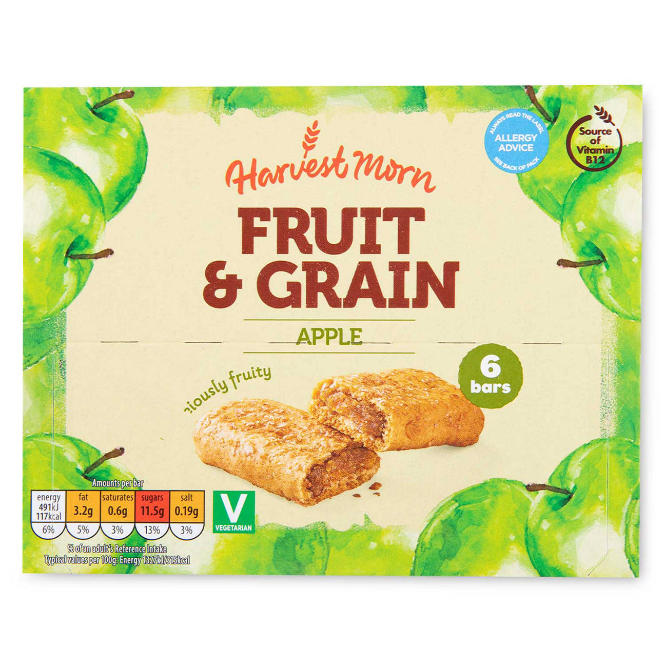 Apple Fruit & Grain Bars 6 Pack | ALDI UK