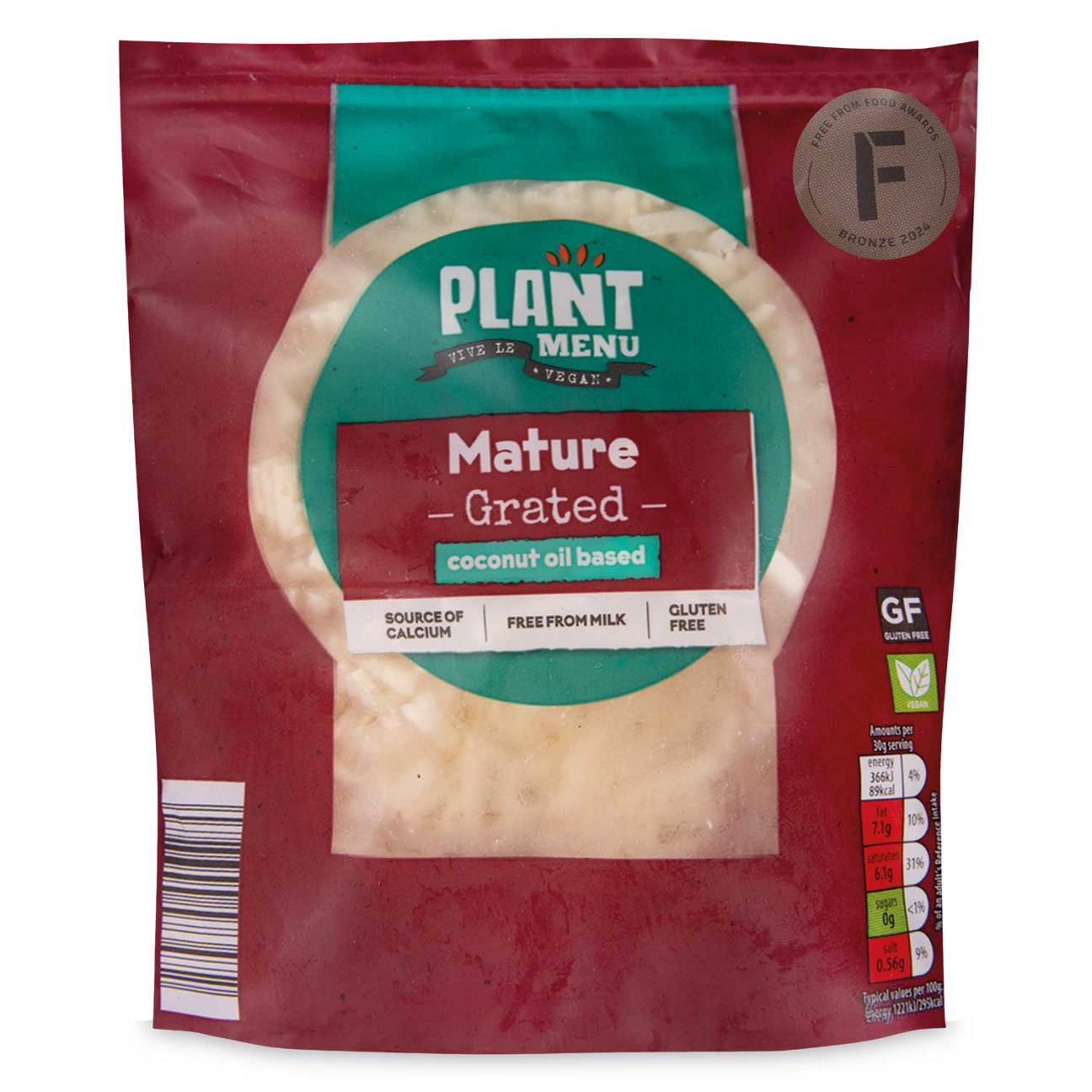 Mature Grated Cocnut Oil Based Vegan Cheese | ALDI UK