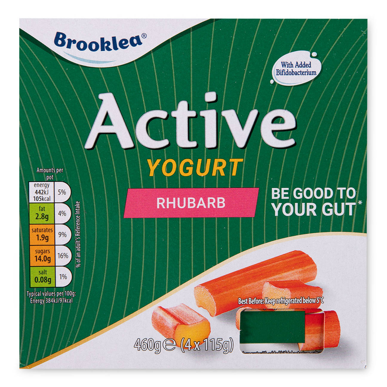 Active Rhubarb Yogurt 4 Pack | ALDI UK