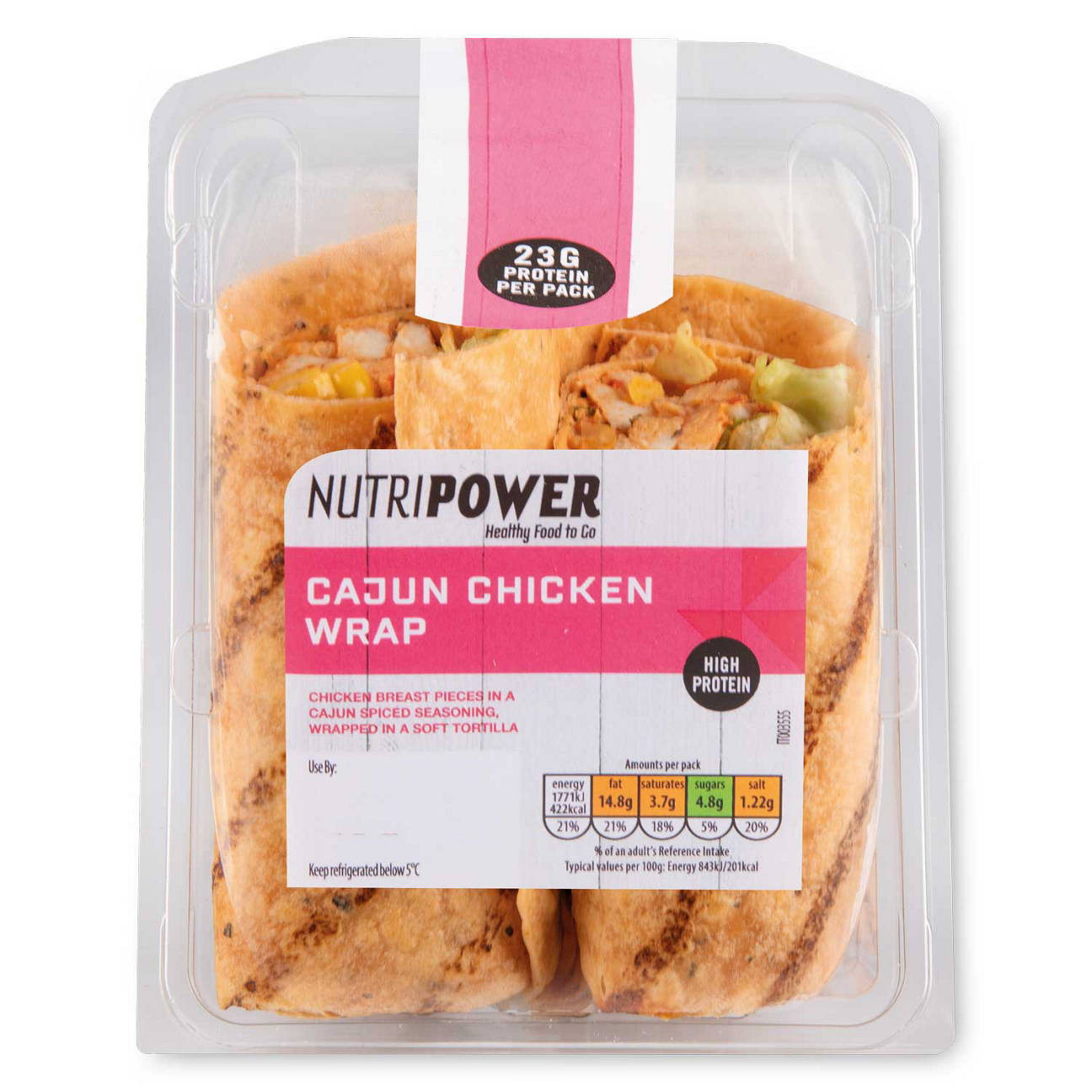 High Protein Cajun Chicken Wrap | ALDI IE
