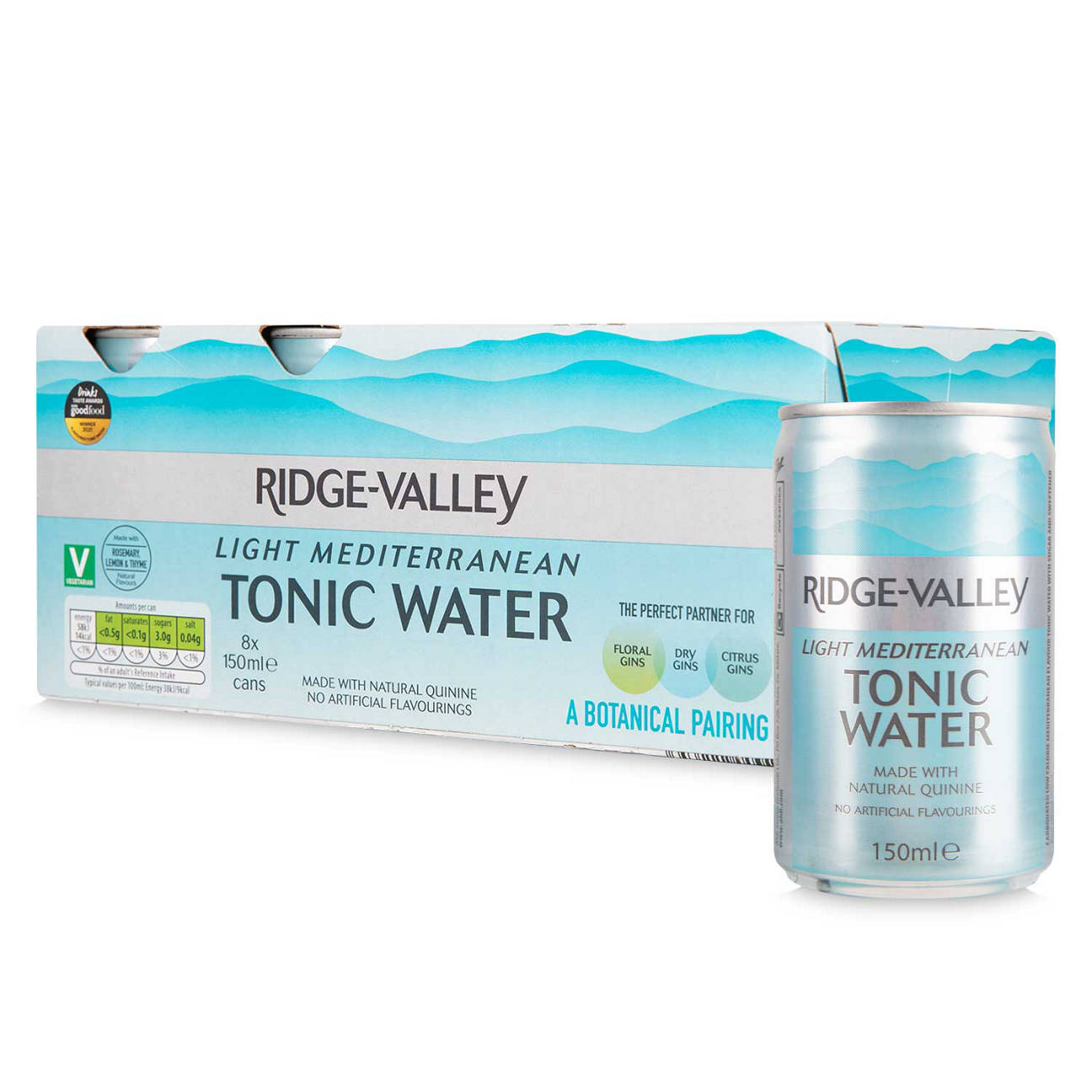 Light Mediterranean Tonic Water 8 Pack | ALDI UK