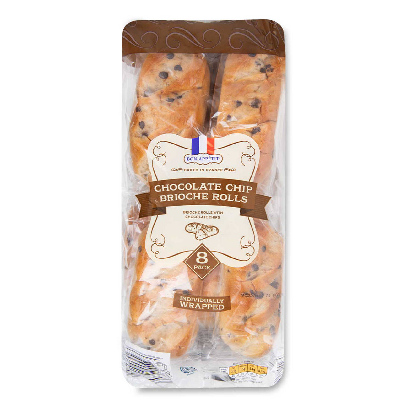 Chocolate Chip Brioche Rolls 8 Pack | ALDI UK