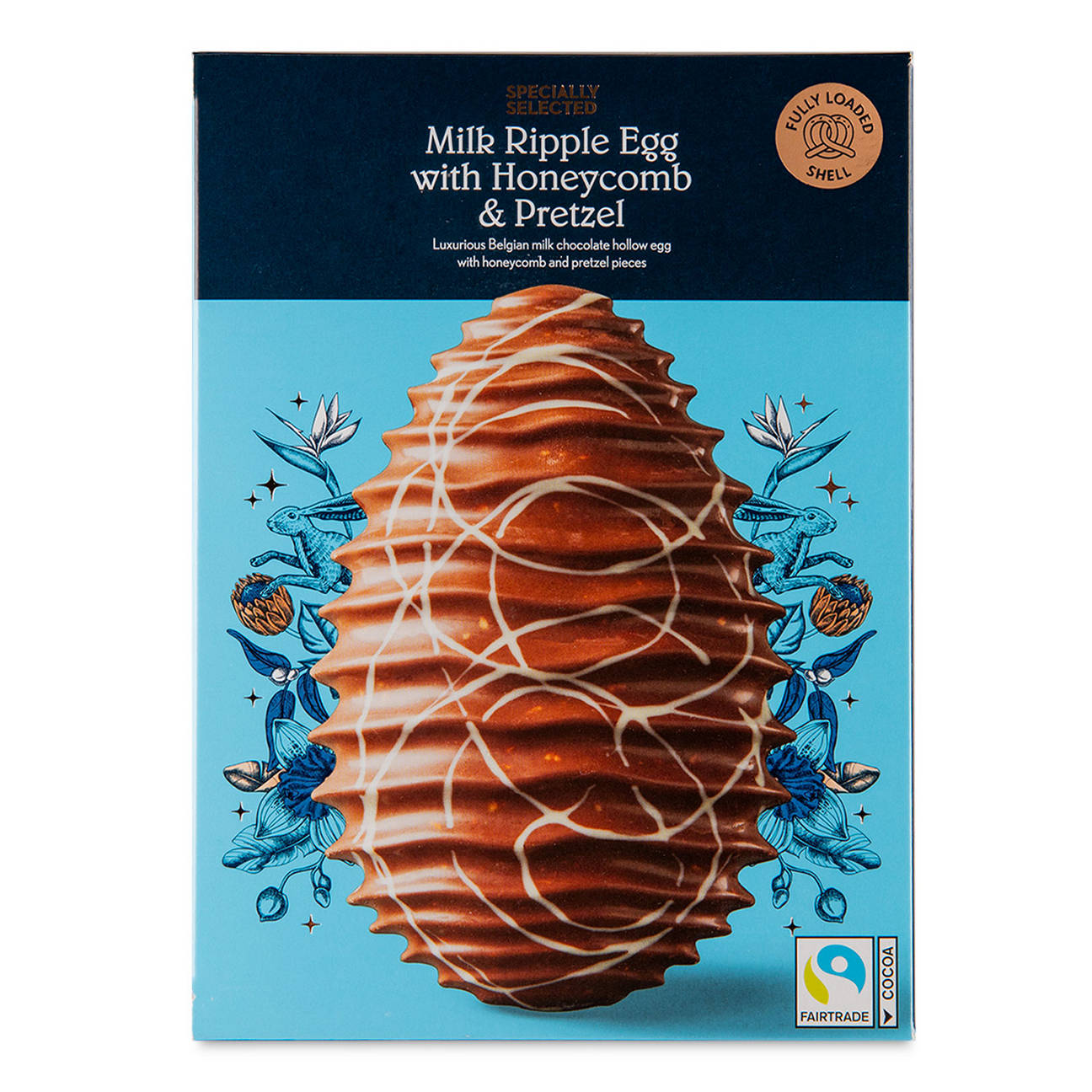 Milk Ripple Egg with Honeycomb & Pretzel | ALDI UK