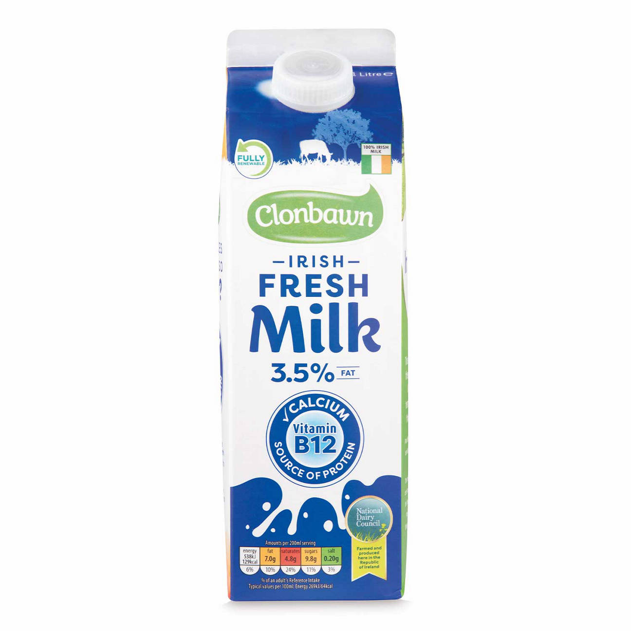 Irish Fresh Milk 3.5% Fat | ALDI IE