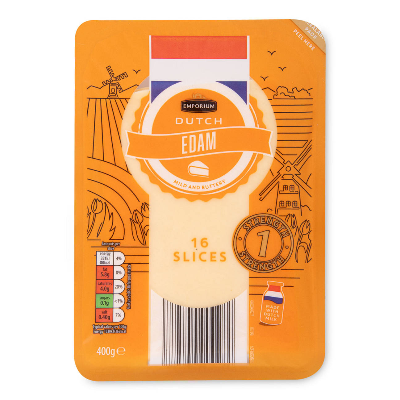 Dutch Edam Cheese 16 Slices | ALDI UK
