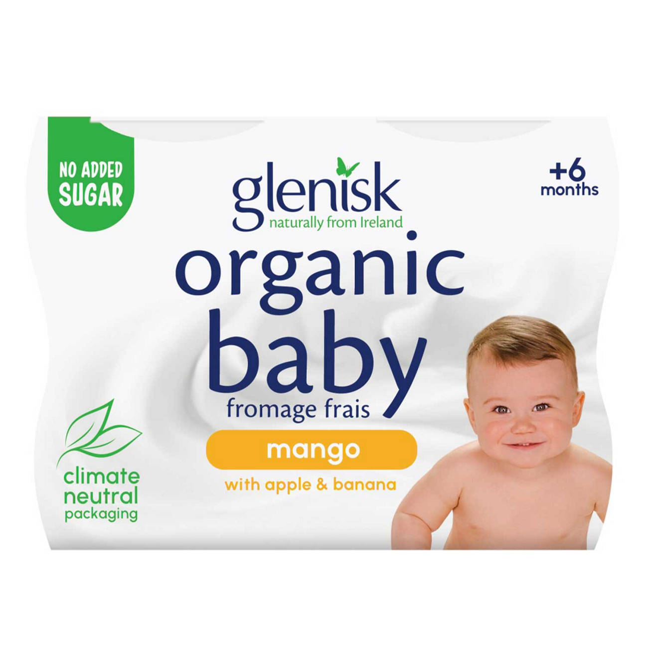 Organic Baby Mango with Apple & Banana Fromage Frais 4 Pack | ALDI IE