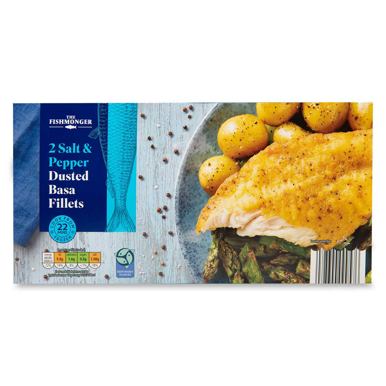 Salt & Pepper Dusted Basa Filelts 2 Pack | ALDI IE