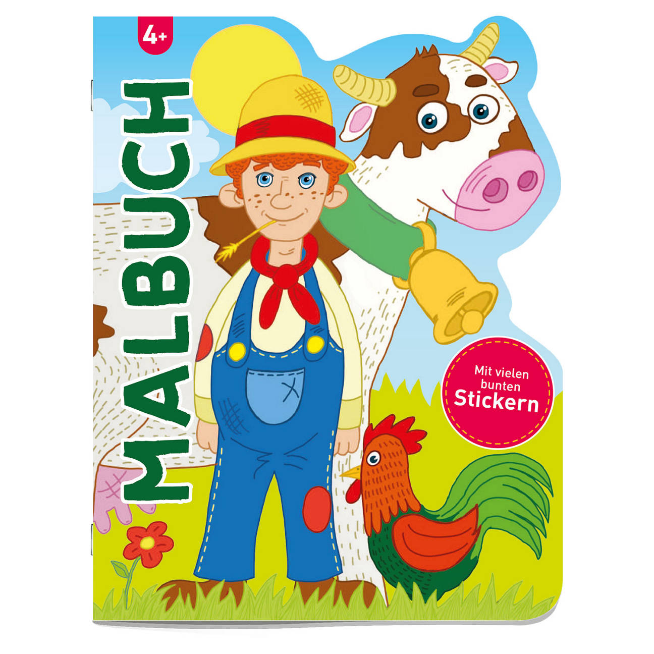 Mal- & Stickerbuch für Kinder, Hof