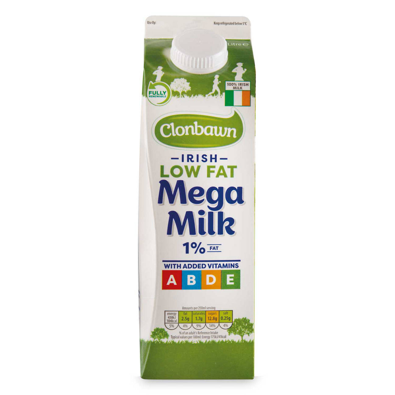 Irish Low Fat Mega Milk 1% Fat | ALDI IE