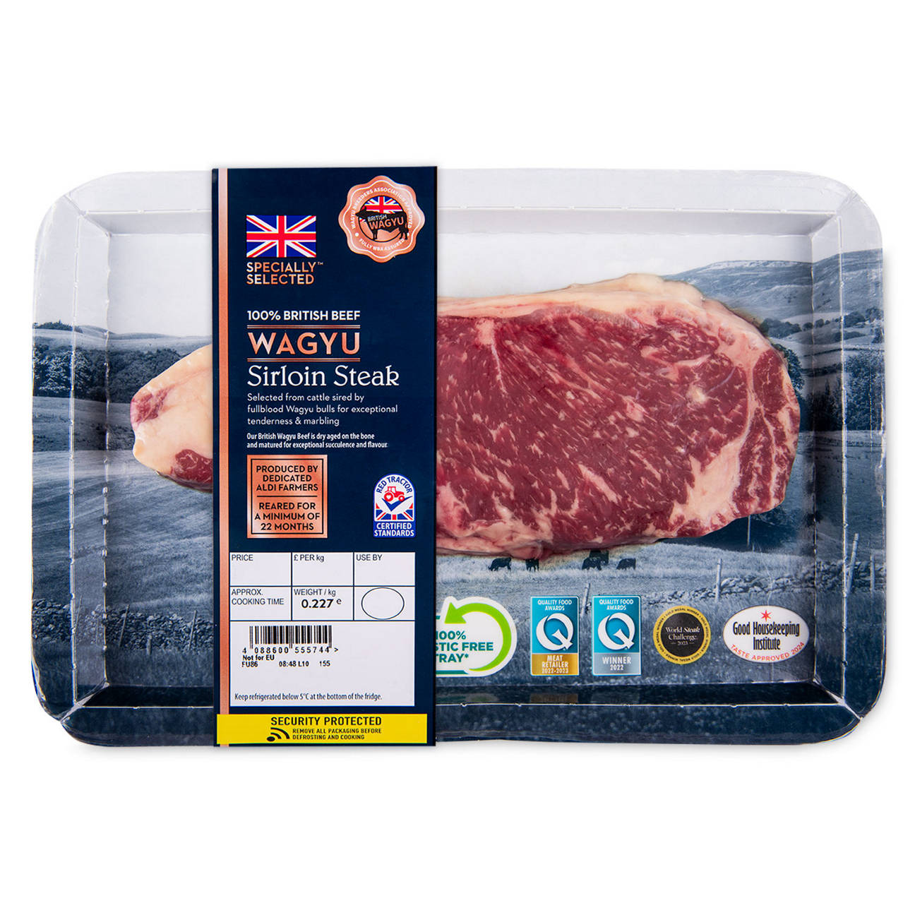 100% British Beef Wagyu Sirloin Steak | ALDI UK