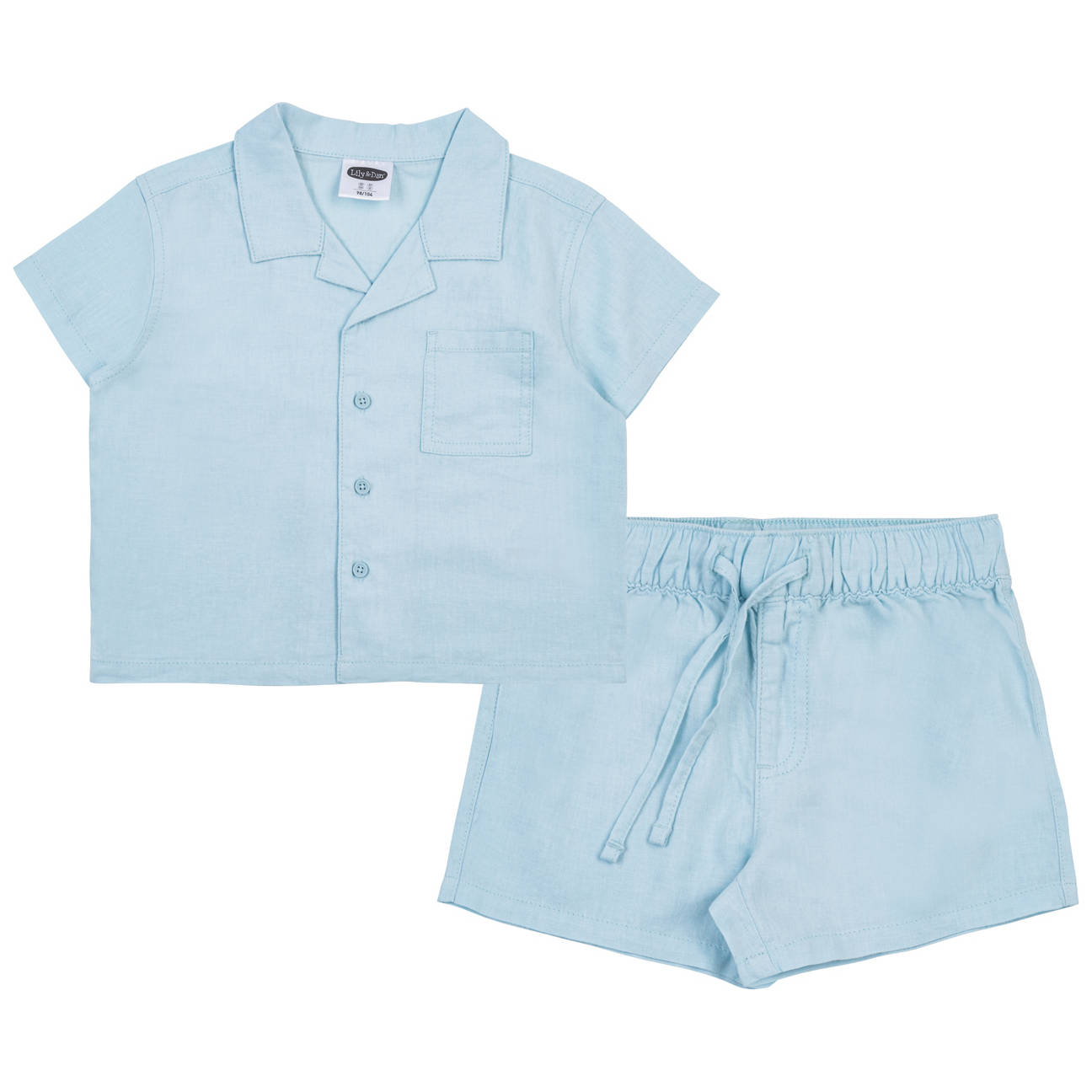 Kinder/Kleinkinder gewebtes Set, Blau, 110/116| ALDI SUISSE