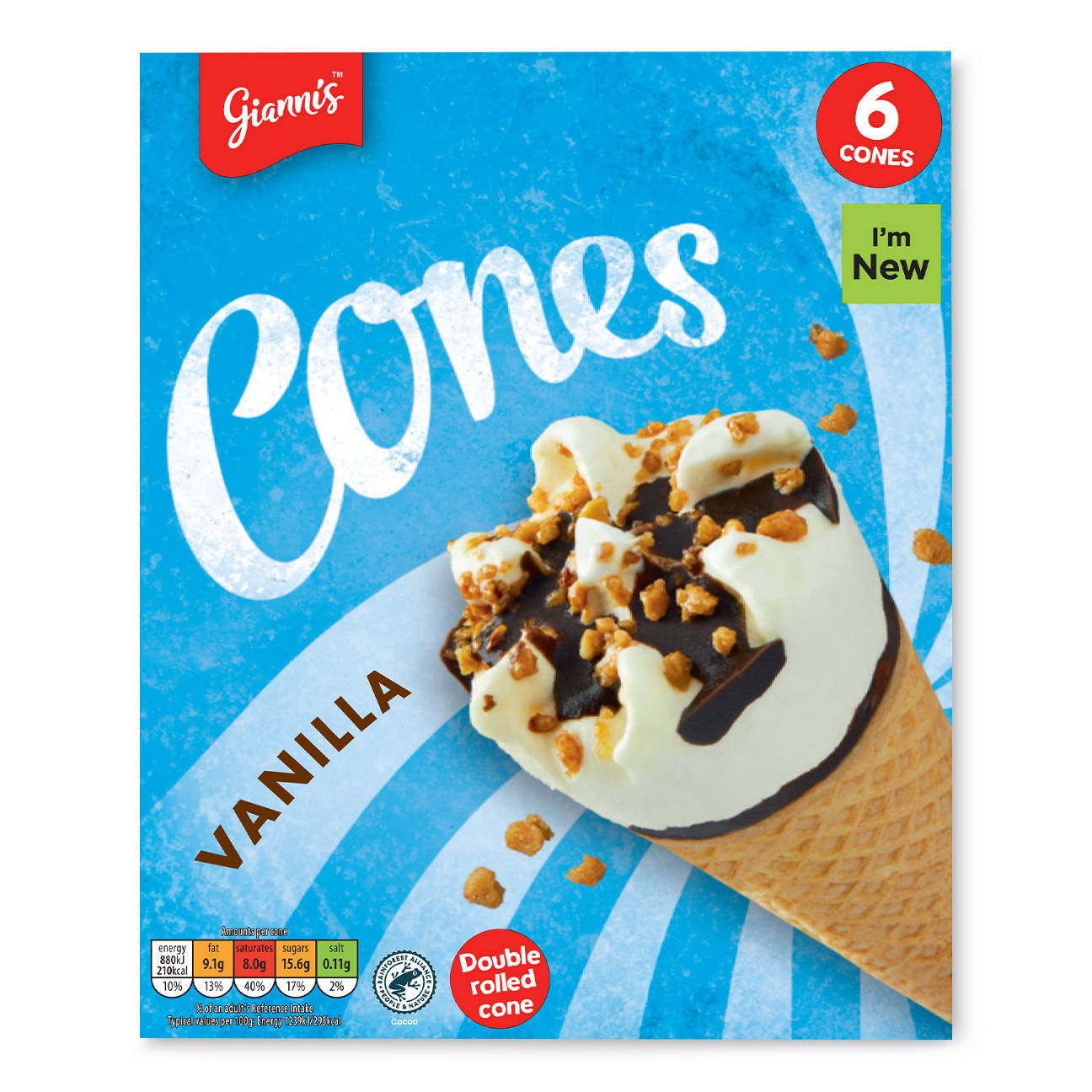 Vanilla Ice Cream Cones 6 Pack | ALDI UK