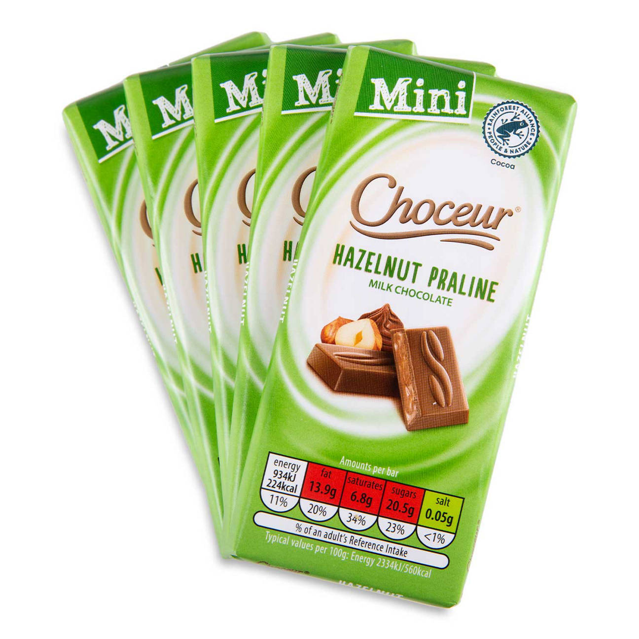 Smooth Praline Milk Chocolate Mini Tablets 5 Pack | ALDI UK