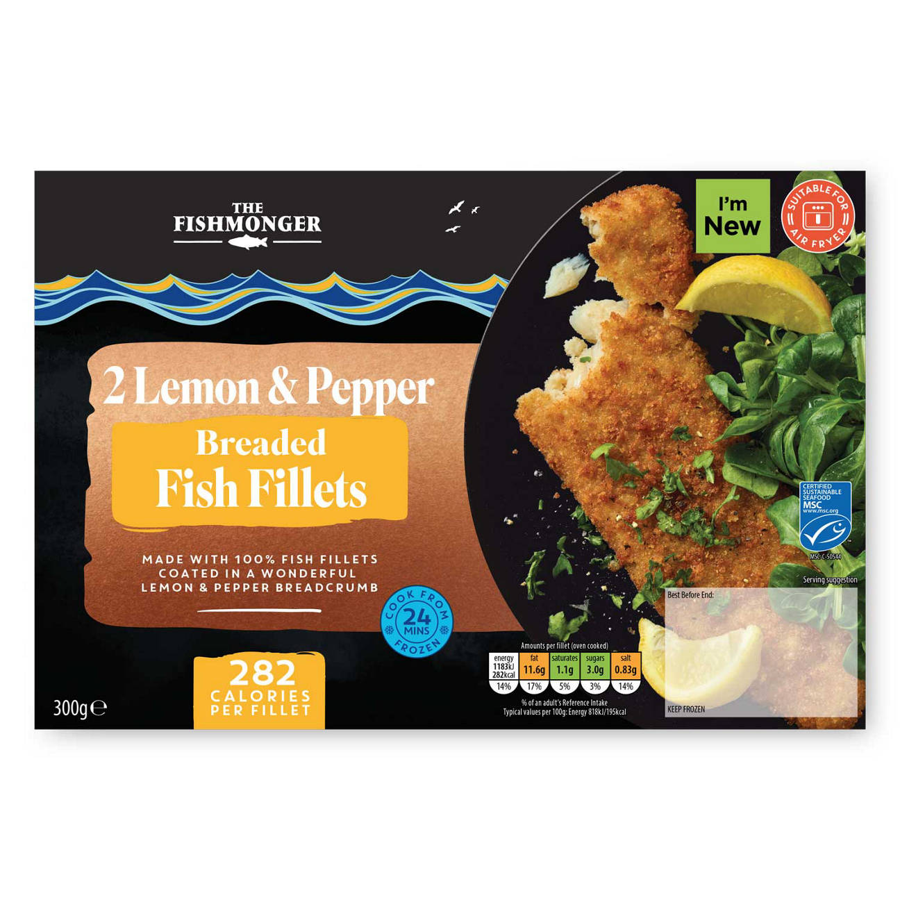 Lemon & Pepper Flavoured Fish Fillets | ALDI UK