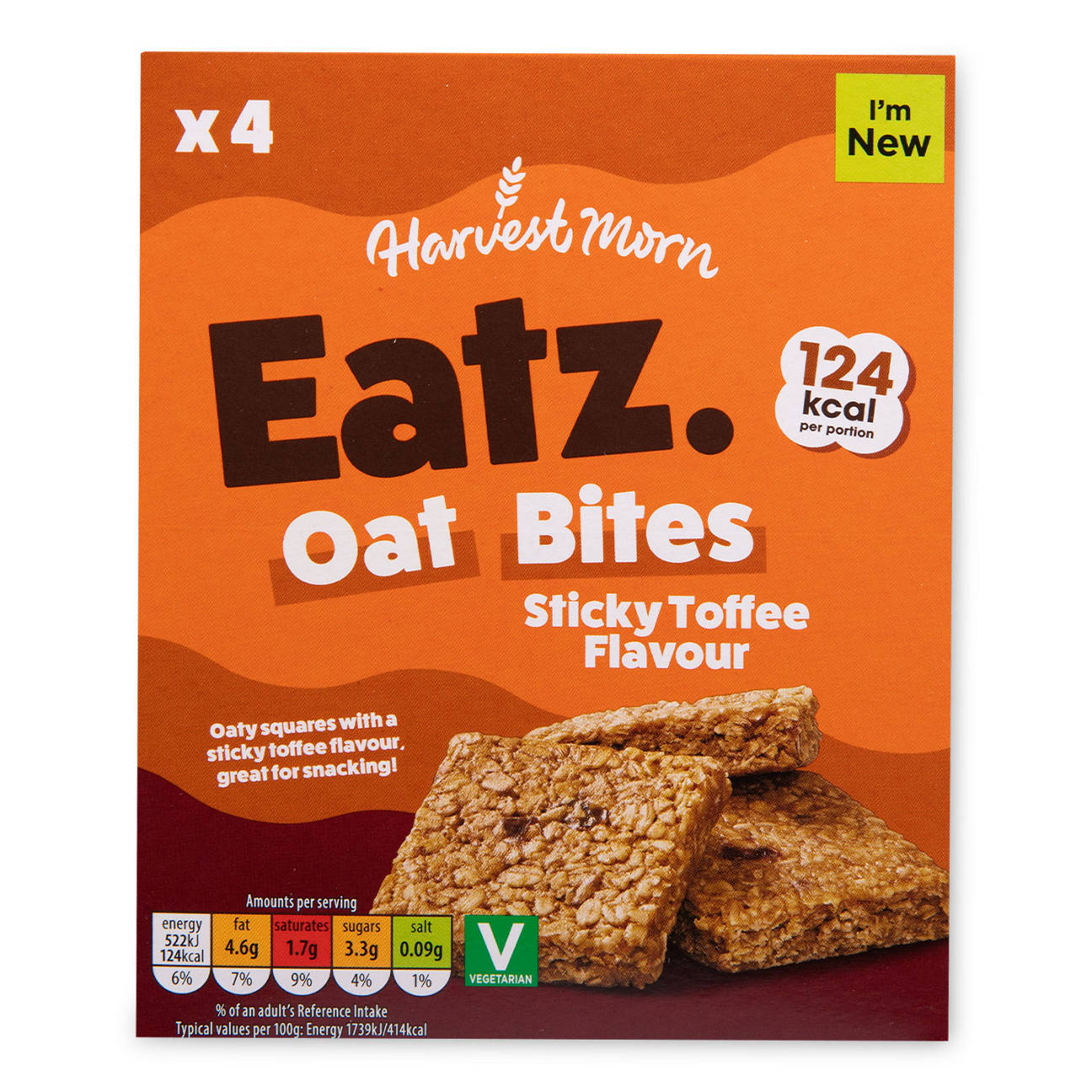Eatz Sticky Toffee Flavour Oat Bites 4 Pack | ALDI UK