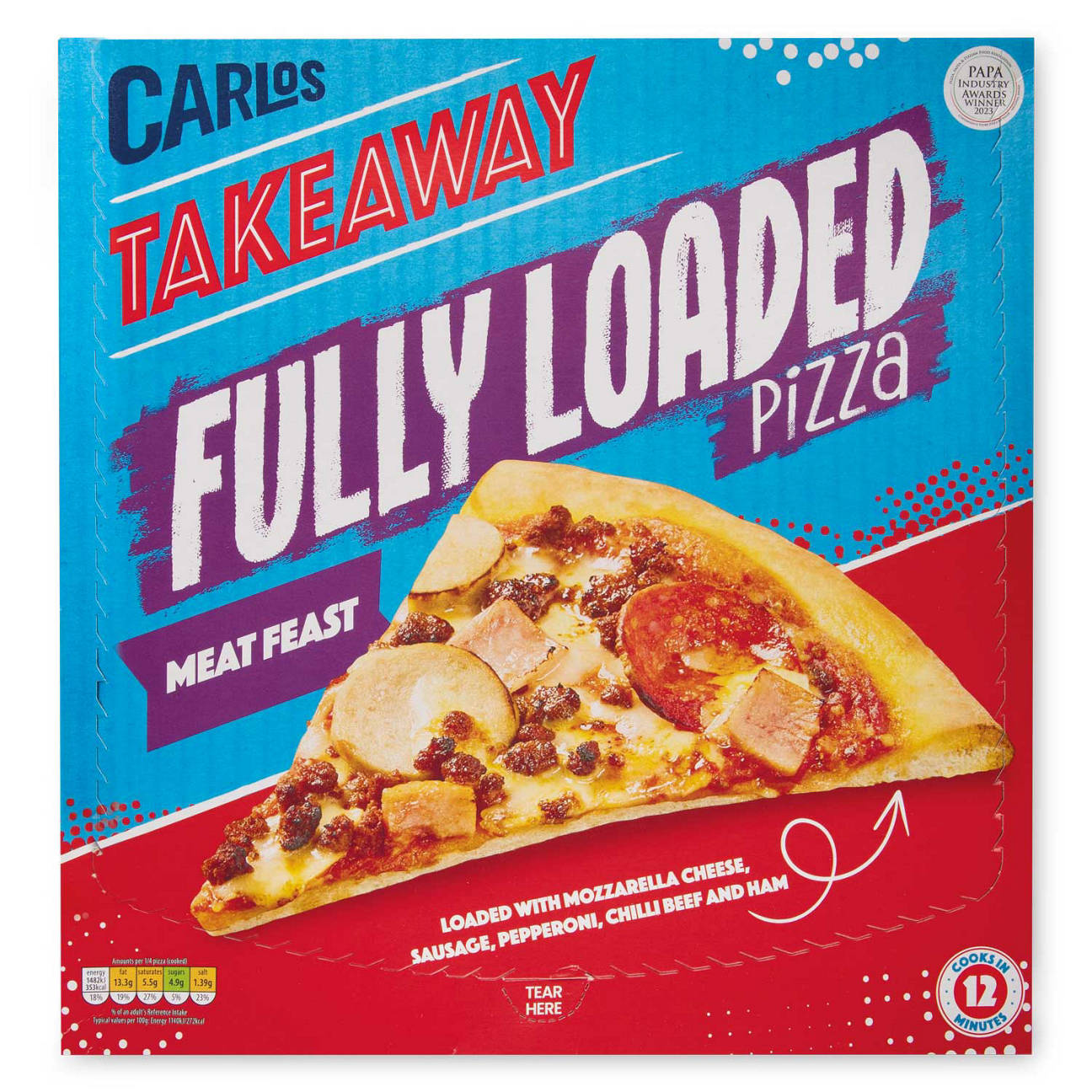 Takeaway Fully Loaded Meat Feast Pizza | ALDI UK