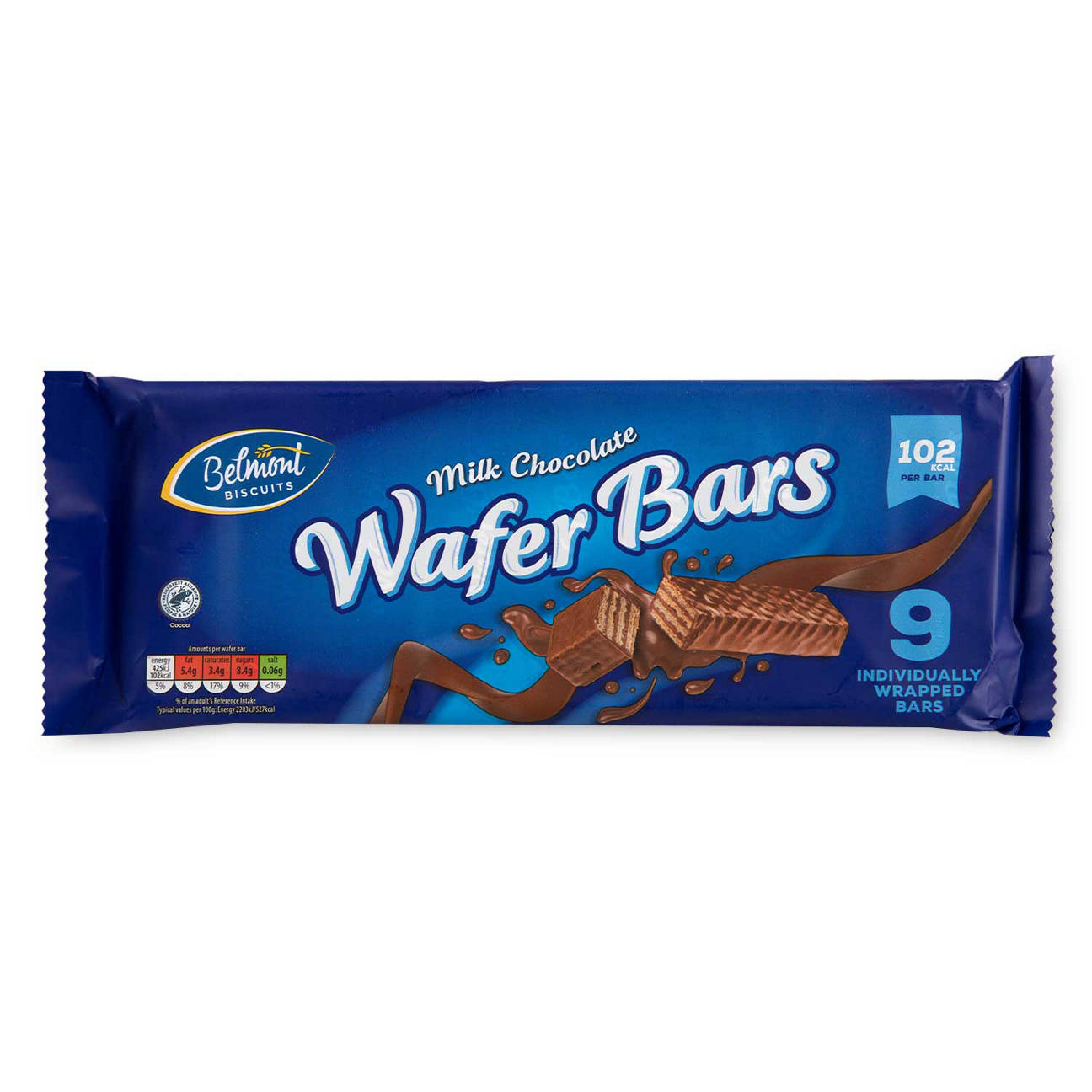 Milk Chocolate Wafer Bars 9 Pack | ALDI UK