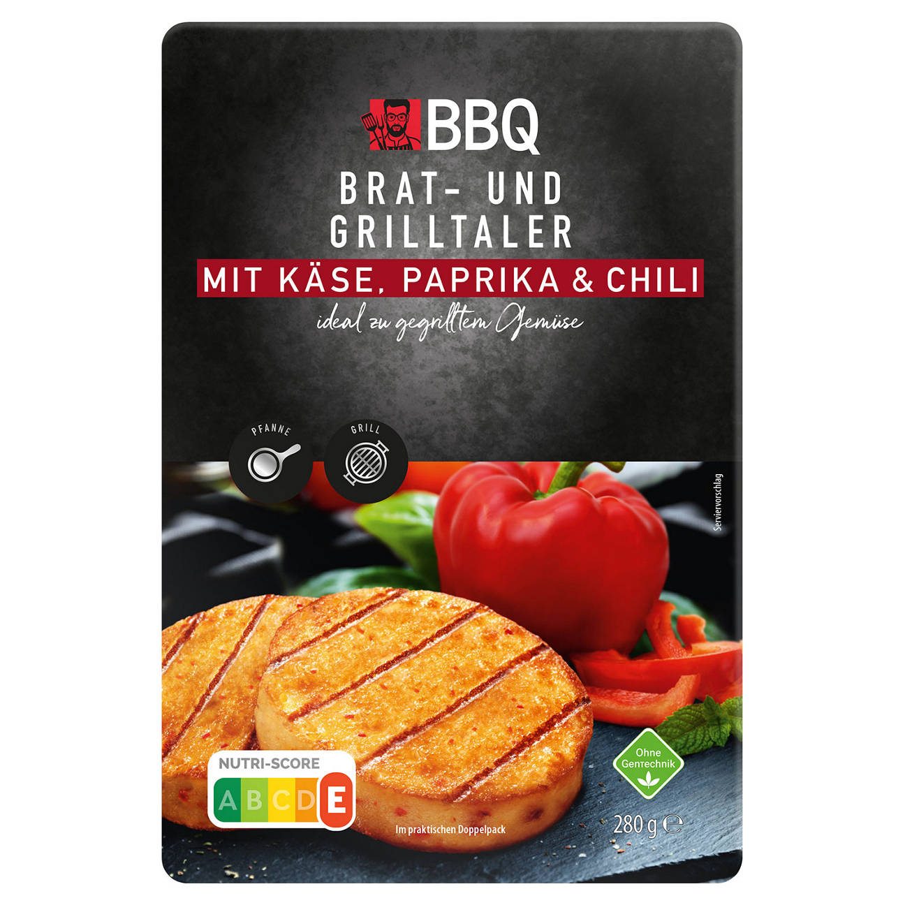 Brat- und Grillkäsetaler, Paprika-Chili 280 g