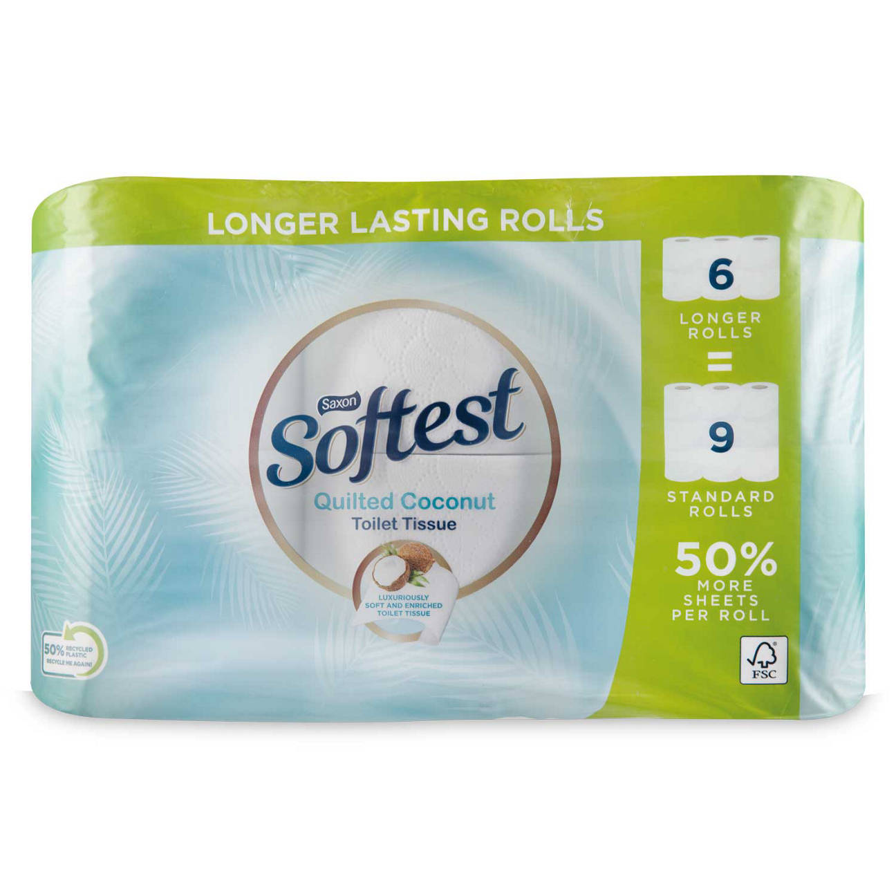 Quilted Coconut Toilet Tissue 6 Pack | ALDI IE