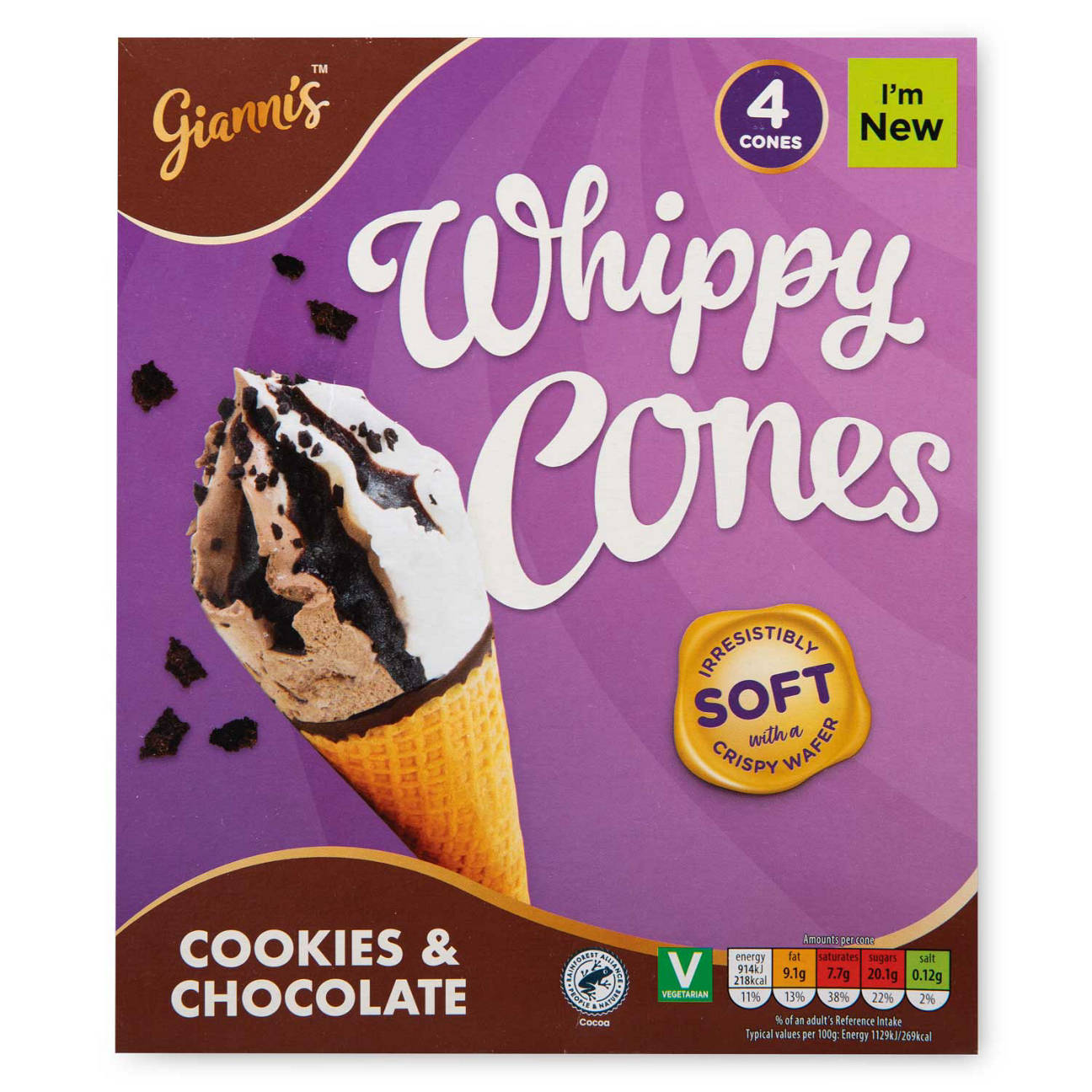 Cookies & Chocolate Whippy Cones 4 Pack | ALDI UK