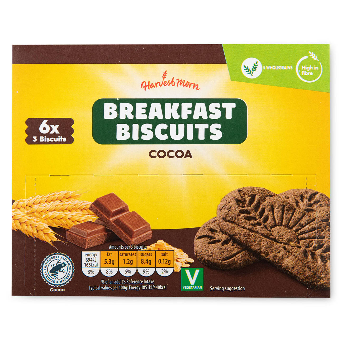Cocoa Breakfast Biscuits 6 Pack | ALDI UK