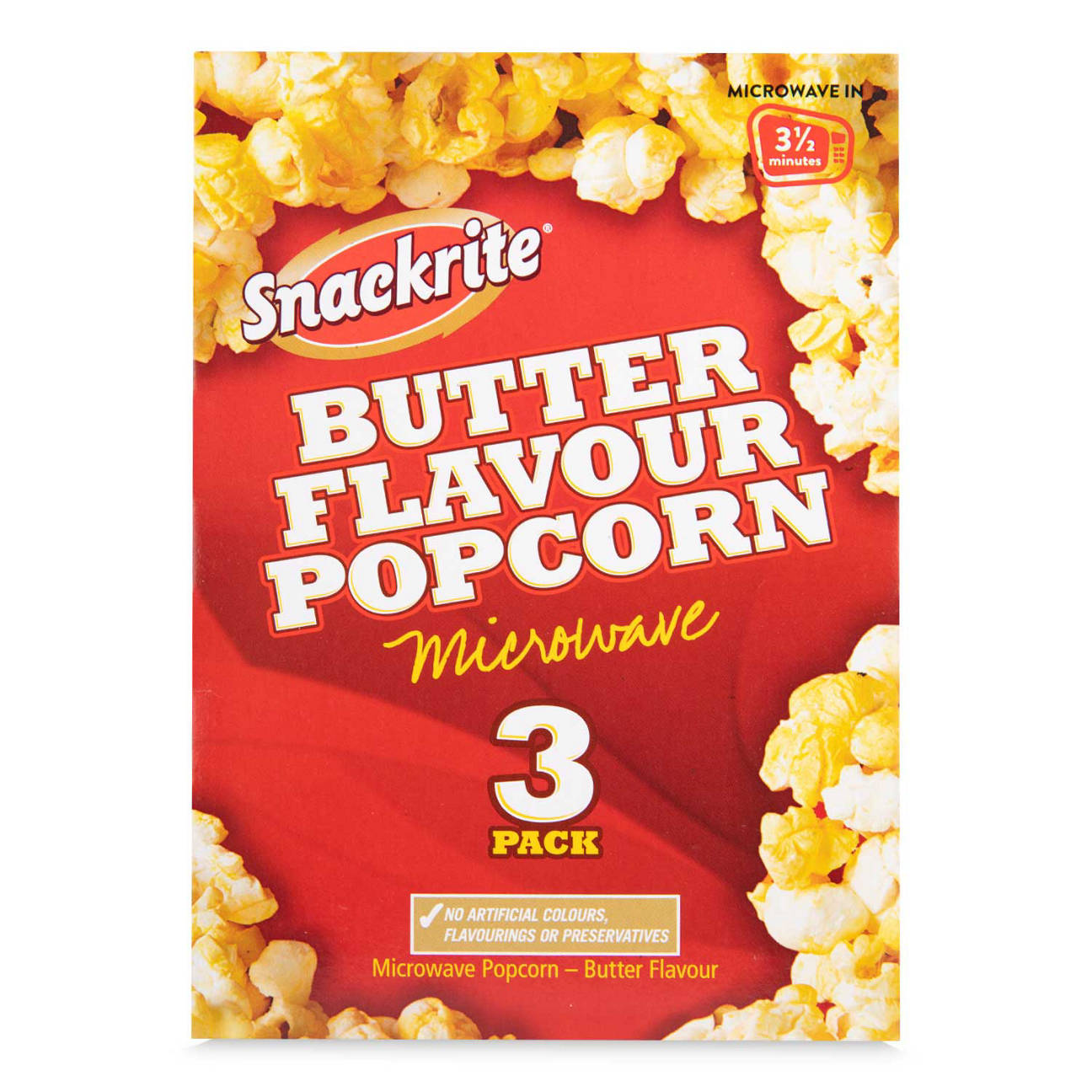 Microwave Butter Flavour Popcorn 3 Pack | ALDI IE