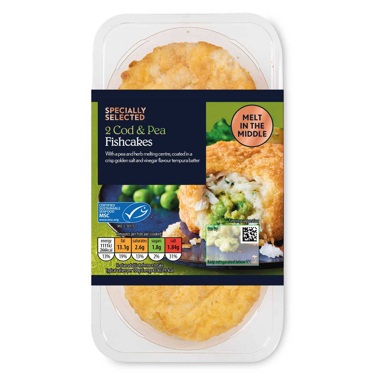 Melt In The Middle Cod & Pea Fishcakes 2 Pack | ALDI UK
