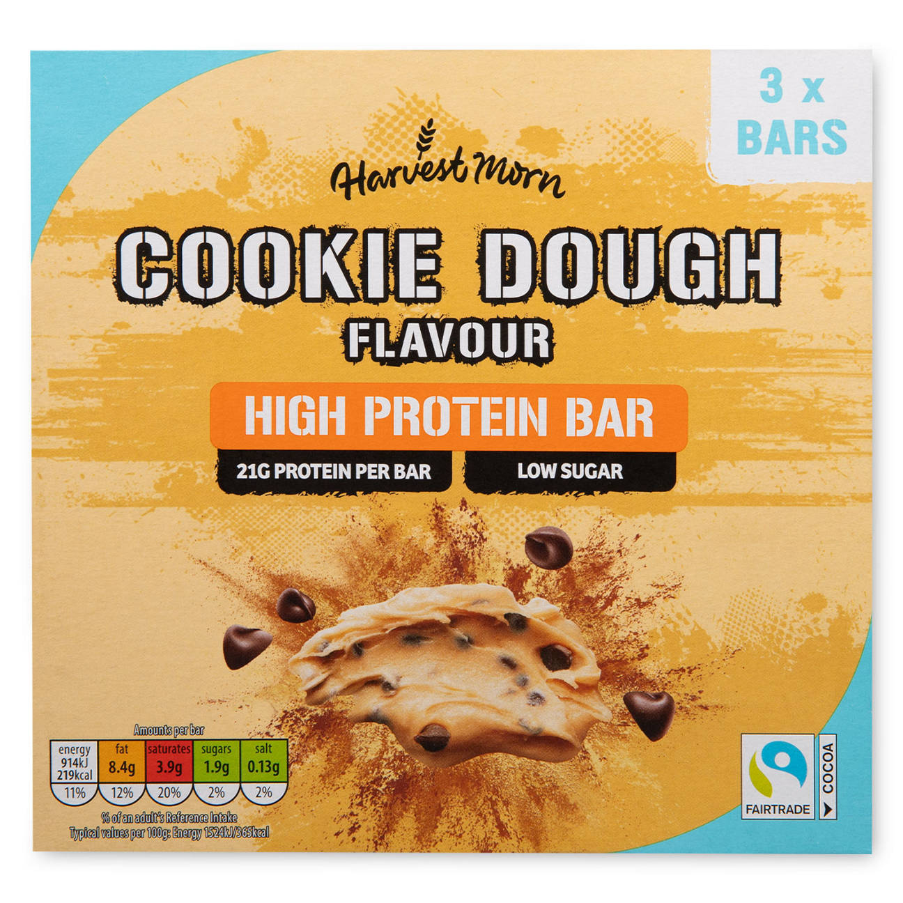 Cookie Dough Flavour High Protein Bar 3 Pack | ALDI UK