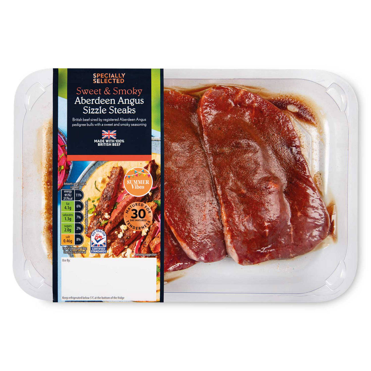 Sweet & Smoky Aberdeen Angus Beef Sizzle Steaks | ALDI UK