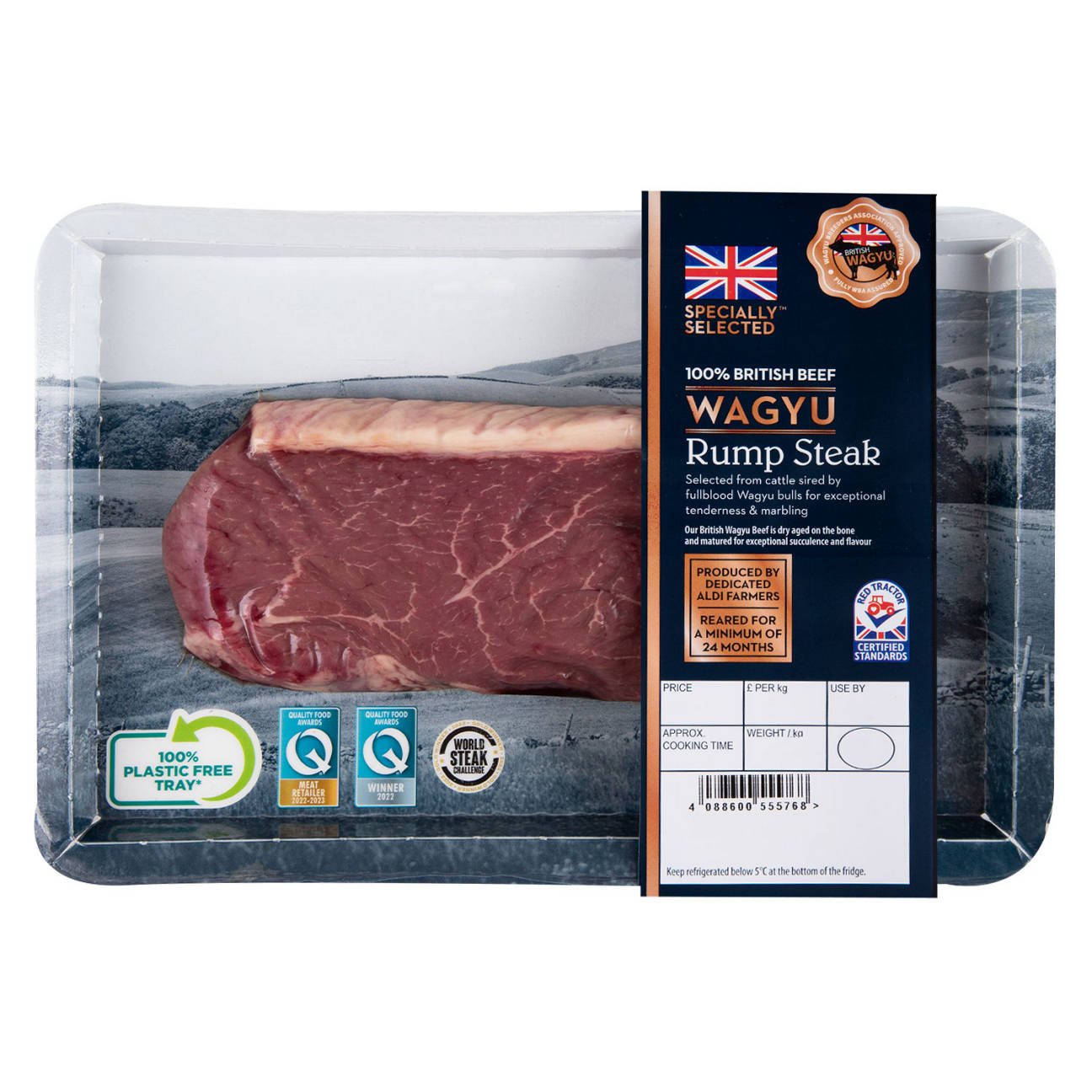 100% British Beef Wagyu Rump Steak | ALDI UK