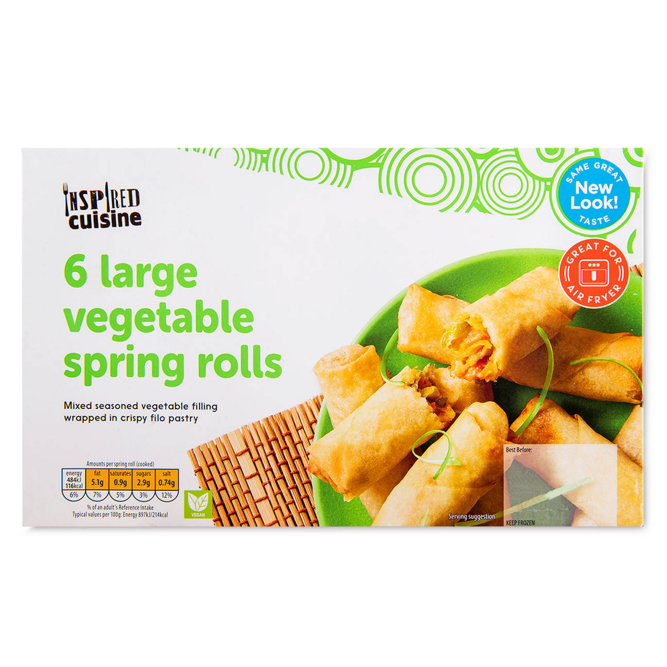 Large Vegetable Spring Rolls 6 Pack | ALDI IE