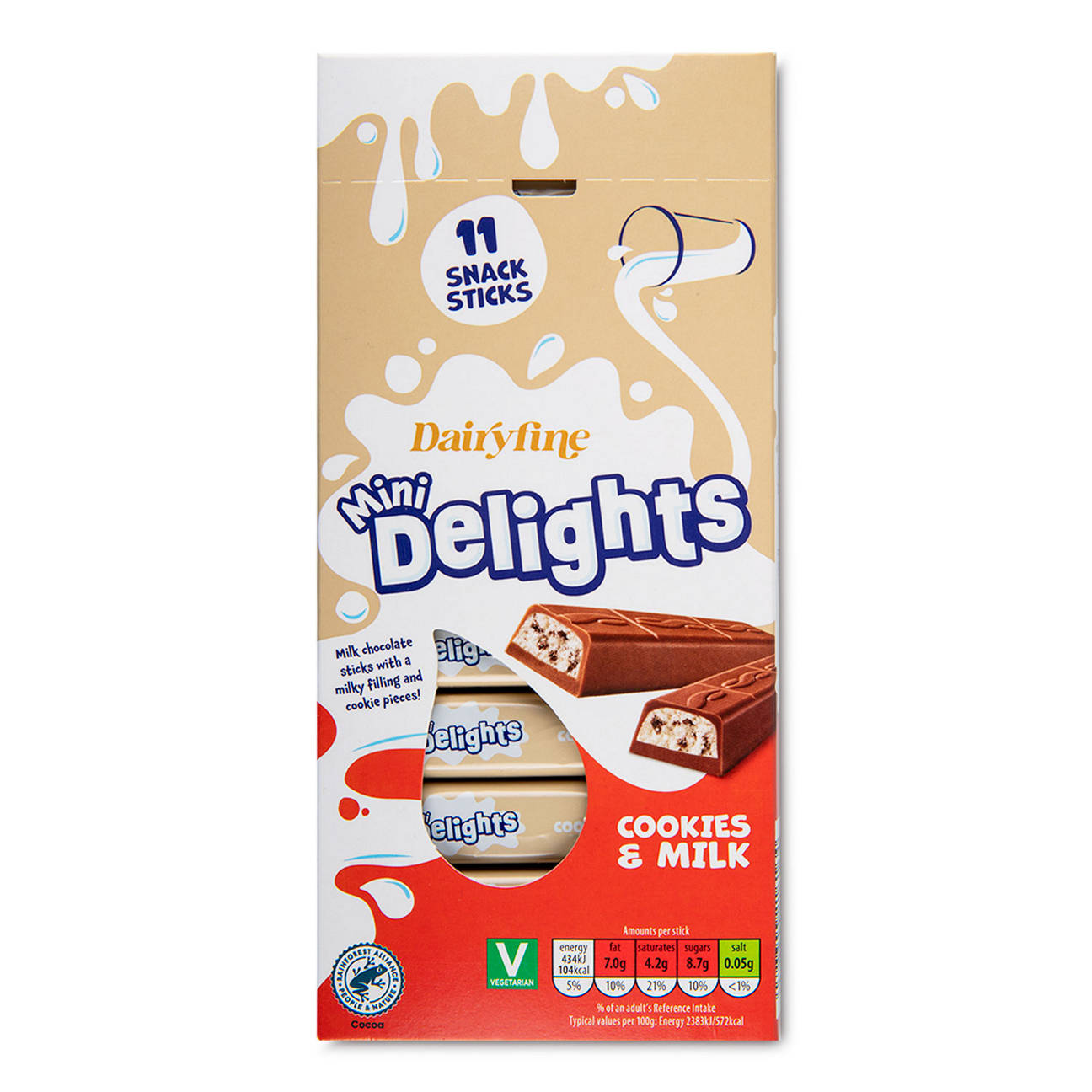 Cookies & Milk Chocolate Sticks 11 Pack | ALDI UK