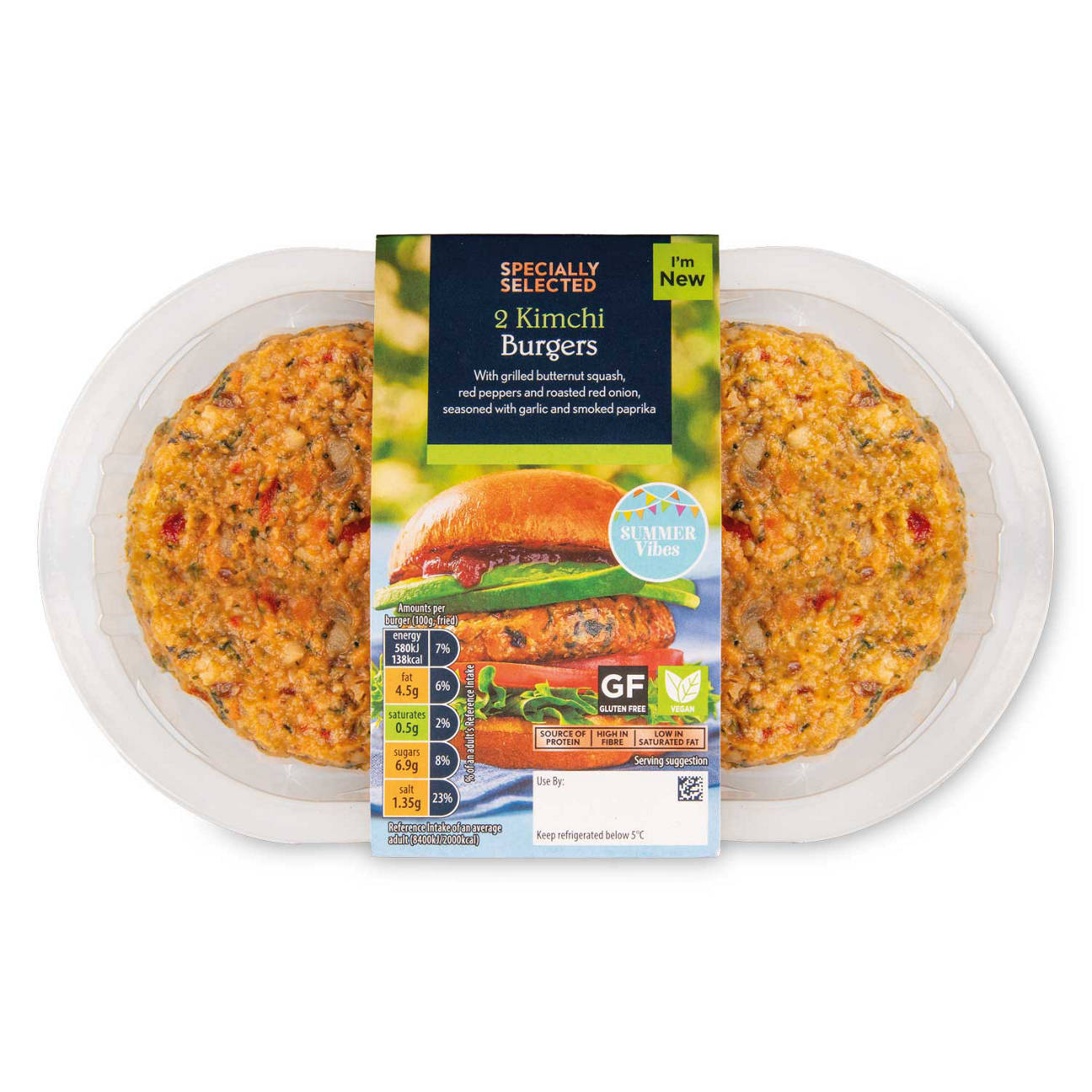 Kimchi Vegetable Burgers 2 Pack | ALDI UK