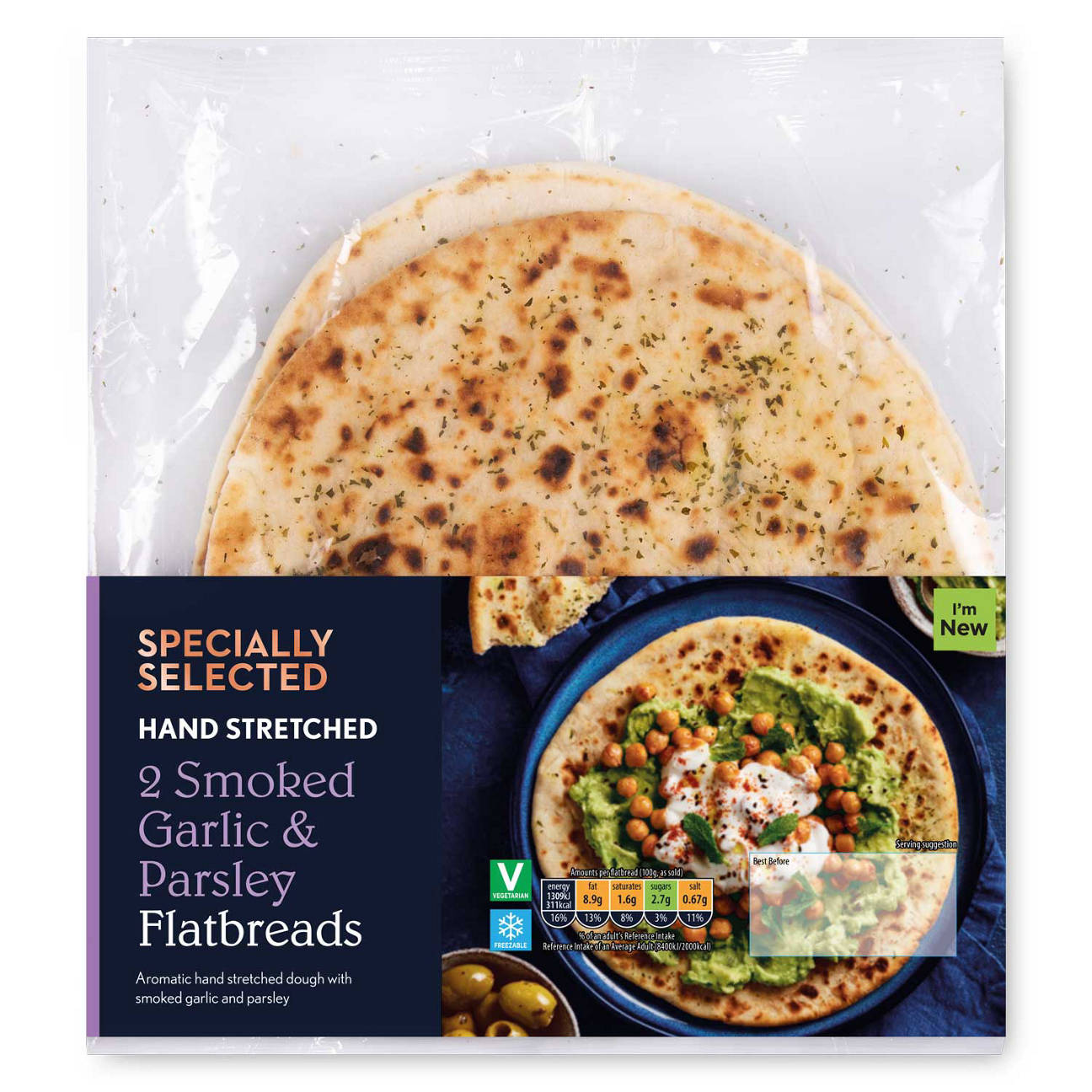 Smoked Garlic & Parsley Flatbreads | ALDI UK