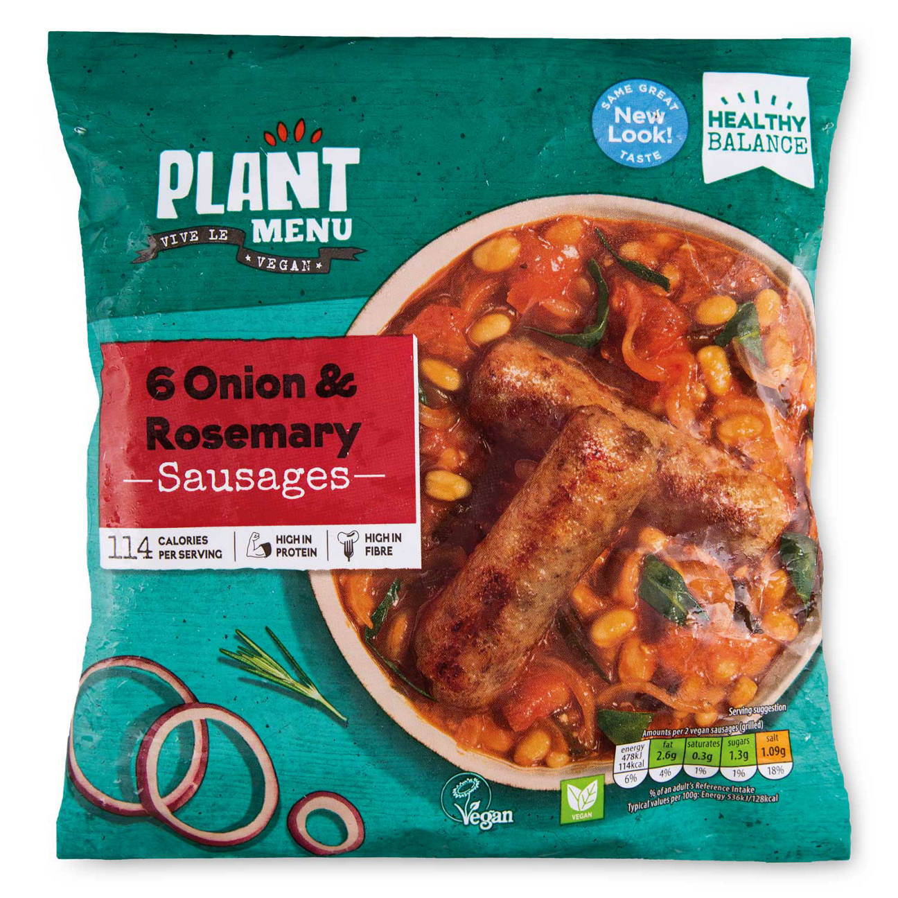 Onion & Rosemary Sausages 6 Pack | ALDI UK