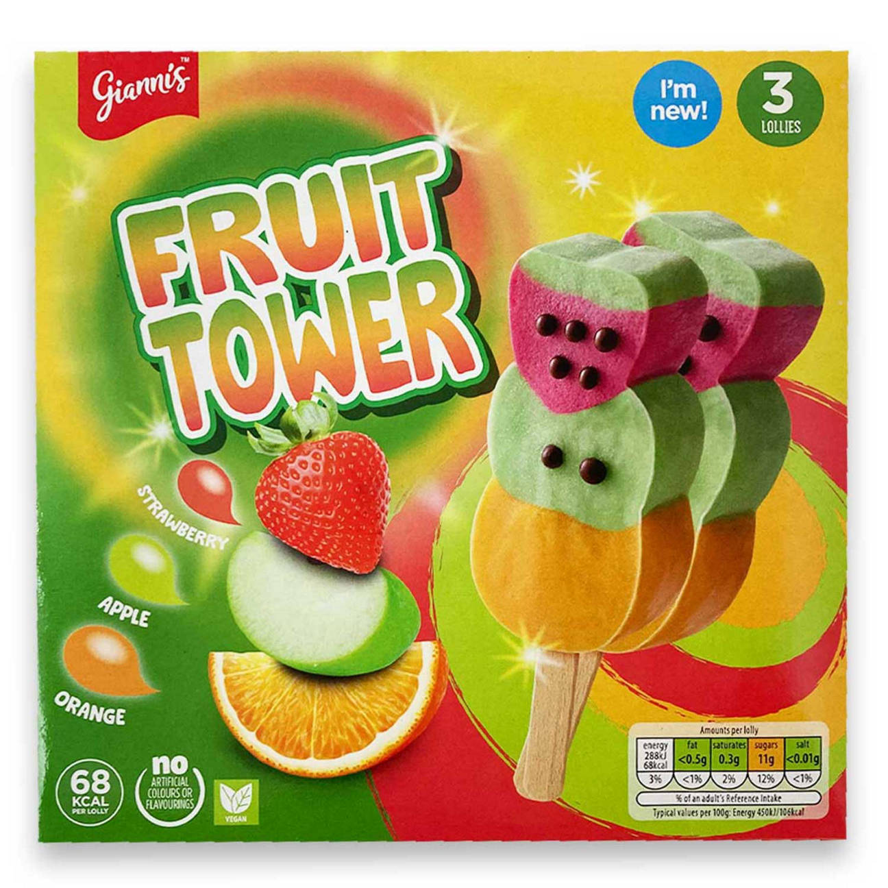 Fruit Tower Ice Lollies 3 Pack | ALDI UK