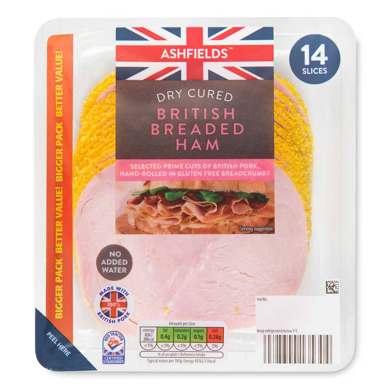 British Dry Cured Breaded Ham 14 Slices | ALDI UK