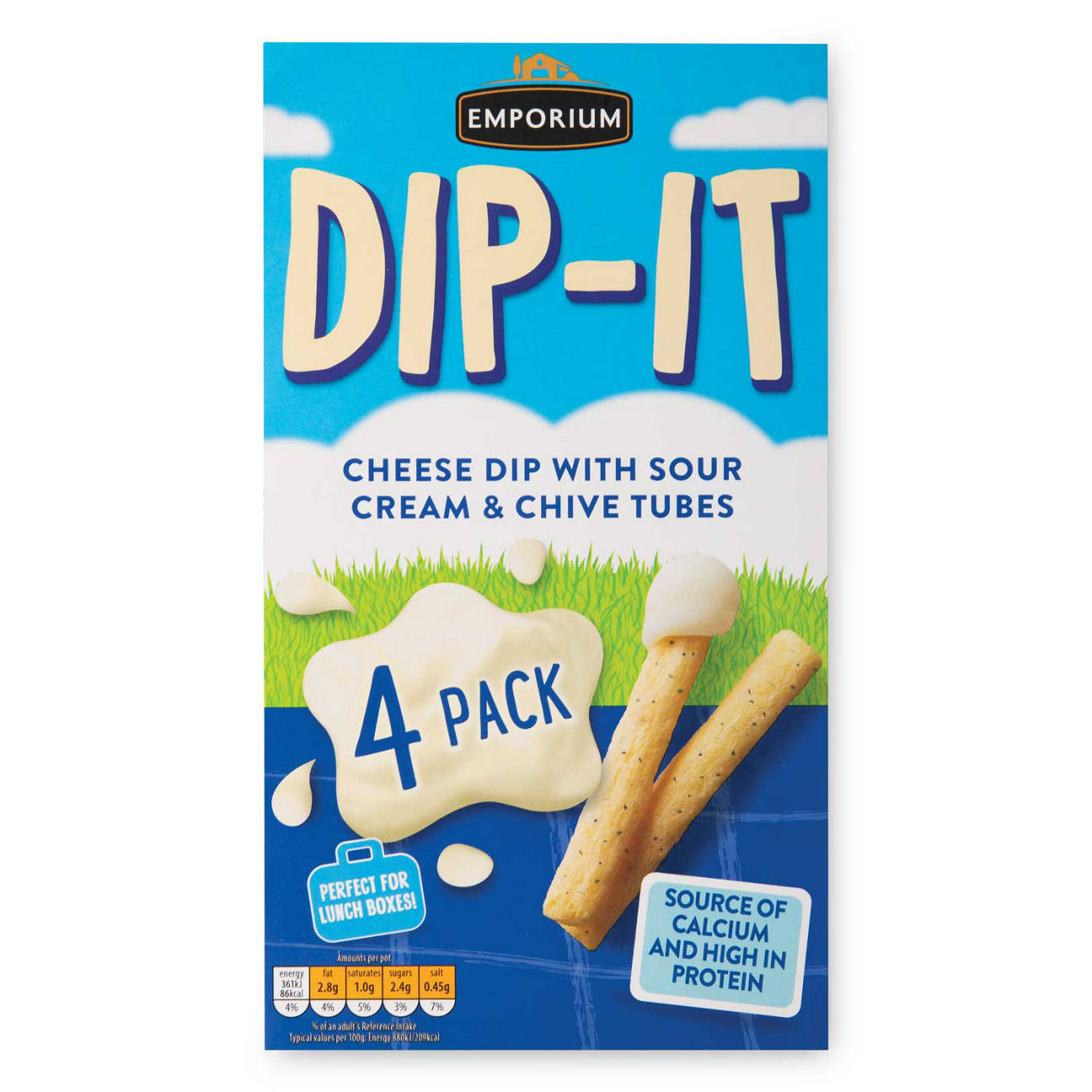 Dip-It Cheese Dip with Sour Cream & Chive Tubes 4 Pack | ALDI UK