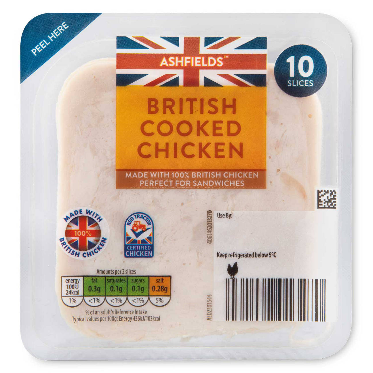 British Cooked Chicken 10 Slices | ALDI UK