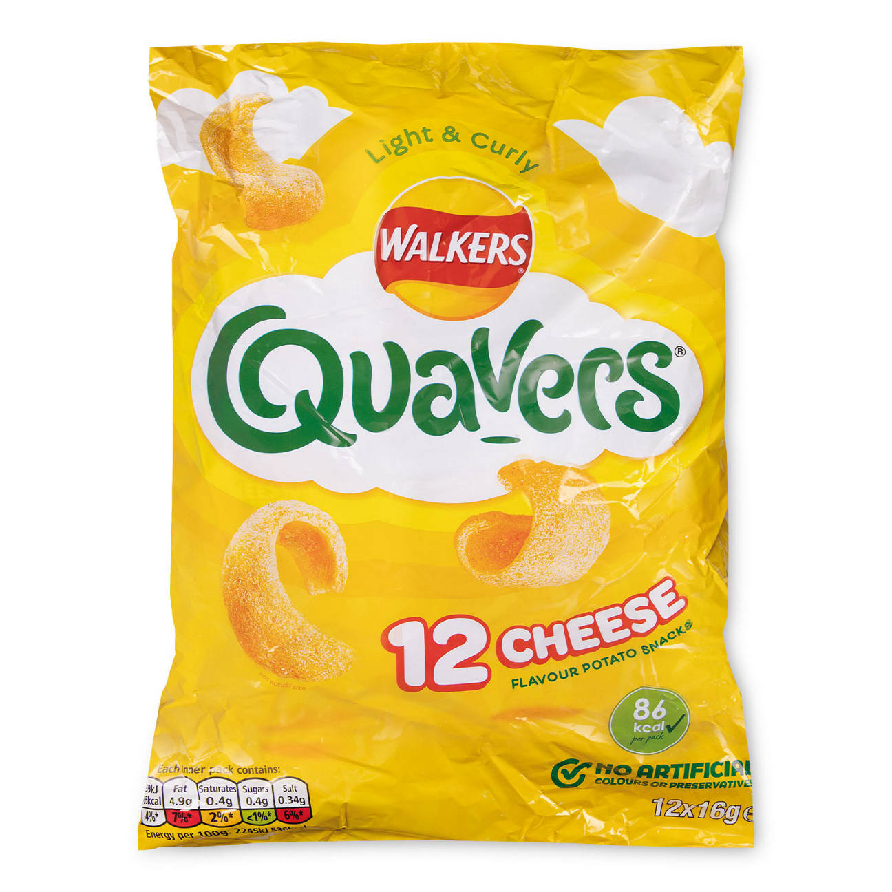 Quavers Cheese Flavour Potato Snacks 12 Pack | ALDI UK