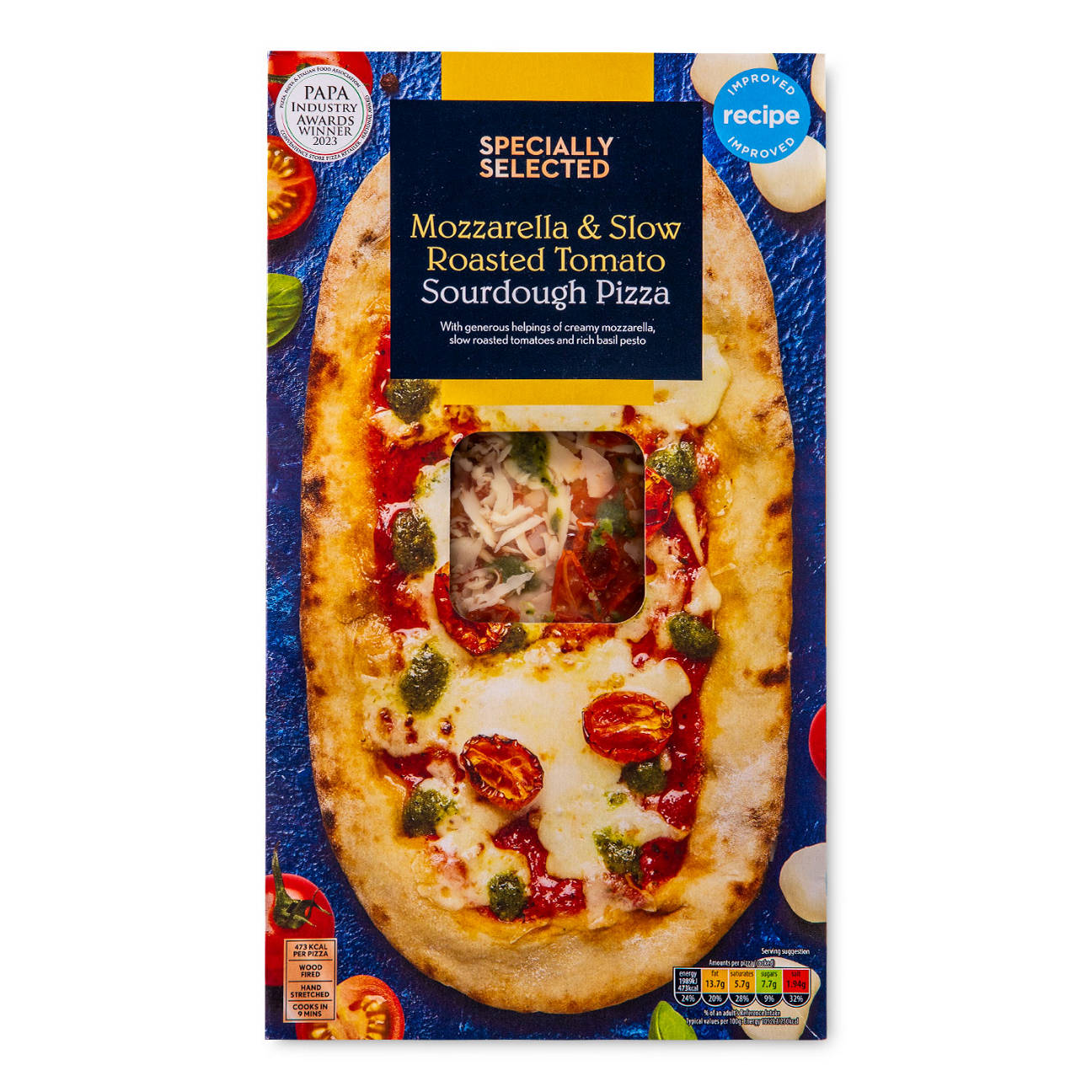 Mozzarella & Slow Roasted Tomato Wood Fired Sourdough Pizza | ALDI UK