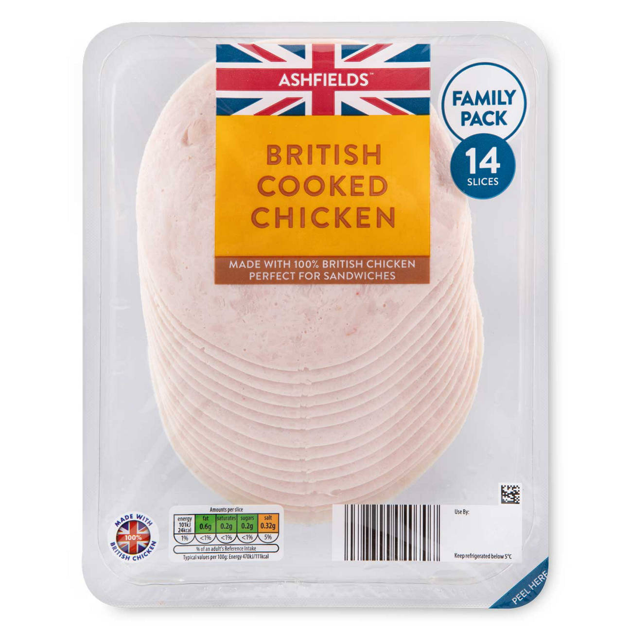 British Cooked Chicken Family Pack 14 Slices | ALDI UK