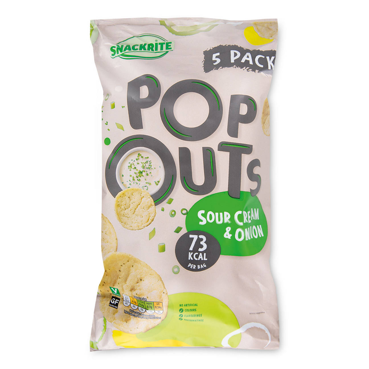 Sour Cream & Onion Flavour Popouts Crisps 5 Pack | ALDI UK